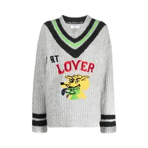 ERL Hurt Lover Varsity V-neck Jumper
