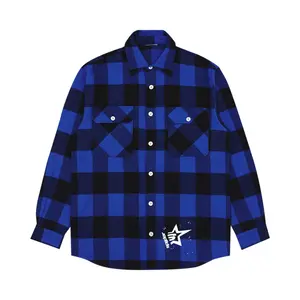 SP5DER 5 Flannel Shirt Plaid - Blue