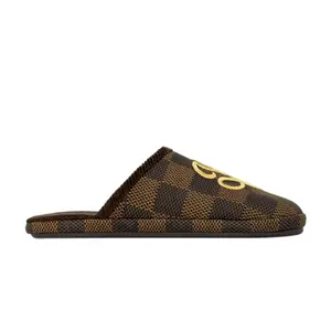 LOUIS VUITTON Palace Slipper Damier Pop Ebene - Brown