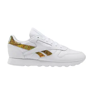 REEBOK Classic Leather Iridescent Snakeskin Stripe - White