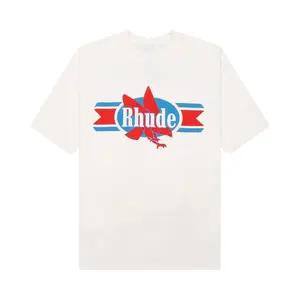 Rhude Chevron Eagle Tee - White