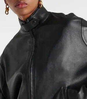 Acne Studios Logo Leather Jacket