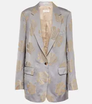 Dries Van Noten Printed Jacquard Blazer