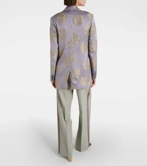 Dries Van Noten Printed Jacquard Blazer