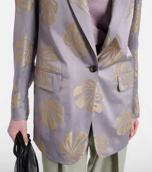 Dries Van Noten Printed Jacquard Blazer