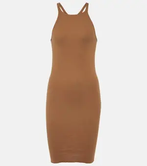 Rick Owens Cotton Minidress - Brown