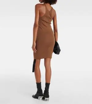 Rick Owens Cotton Minidress - Brown