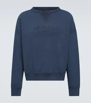 MAISON MARGIELA Logo Cotton Sweatshirt - Blue