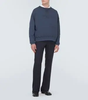 MAISON MARGIELA Logo Cotton Jersey Sweatshirt