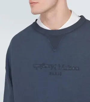 MAISON MARGIELA Logo Cotton Jersey Sweatshirt