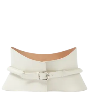 Alaïa Neo Leather Belt - White