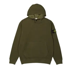 Stone Island Logo Patch Hoodie - Green