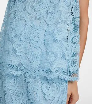 Dolce & Gabbana Lace Top - Blue