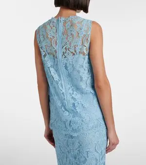 Dolce & Gabbana Lace Top - Blue