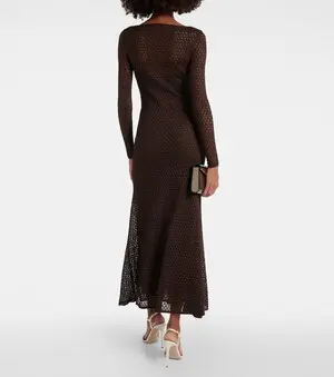 TOM FORD Lurex® Maxi Dress - Brown