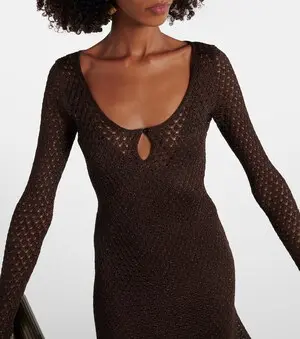 TOM FORD Lurex® Maxi Dress - Brown