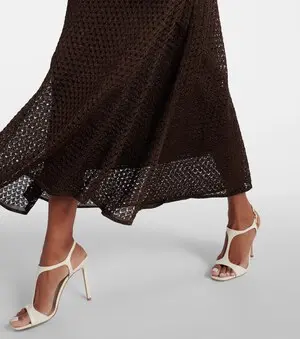 TOM FORD Lurex® Maxi Dress - Brown