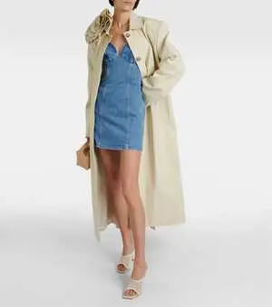 Magda Butrym Denim Corset Mini Dress - Blue