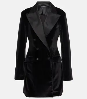 Dolce & Gabbana Double-breasted Velvet Blazer