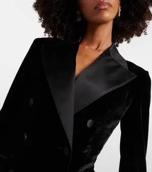 Dolce & Gabbana Double-breasted Velvet Blazer