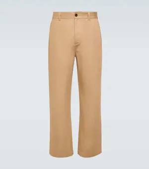 Marni Cotton Gabardine Straight Pants