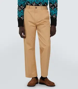 Marni Cotton Gabardine Straight Pants