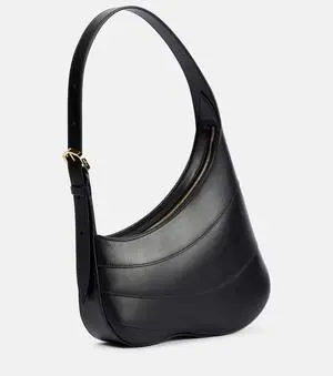 Alaïa Leather Shoulder Bag - Black