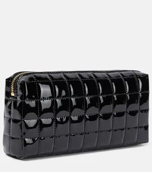 Saint Laurent Cassandre Matelassé Pouch With Strap - Black
