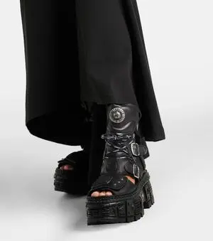 Vetements Leather Platform Boots