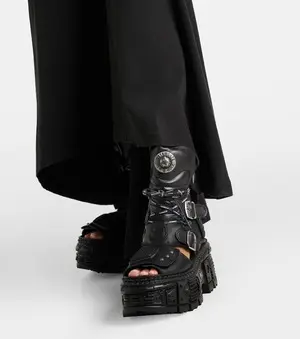 Vetements Leather Platform Boots