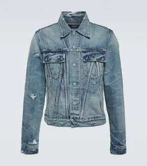 Amiri Distressed Denim Jacket