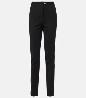 Alaïa High-rise Gabardine Leggings - Black