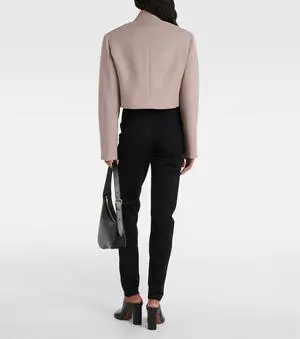 Alaïa High-rise Gabardine Leggings