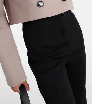 Alaïa High-rise Gabardine Leggings