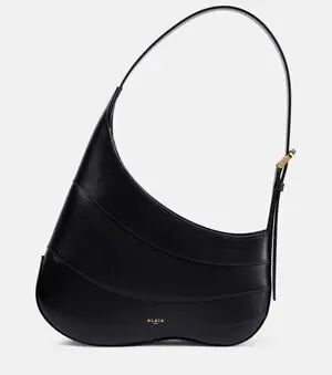 Alaïa Leather Shoulder Bag - Black