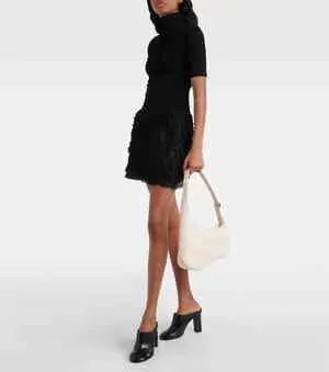 Alaïa Leather Shoulder Bag - White