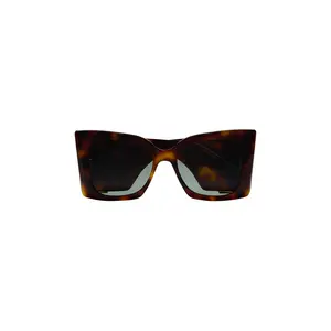 Saint Laurent Oversize Cat Eye Sunglasses 'havana - Brown