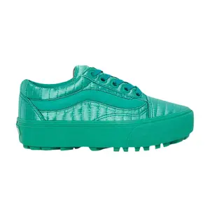 VANS Opening Ceremony X Old Skool Satin Quilted Sneakers - Green