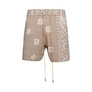 Rhude Bandana Knit Short - Tan
