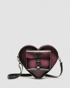 Dr. Martens Heart Shaped Leather Backpack In Pink,Black - 42% Off