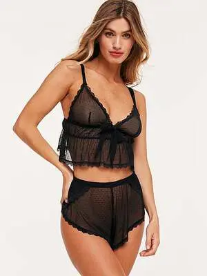 Victoria's Secret Adore Me Betty Lou Cami + Short Set - Black
