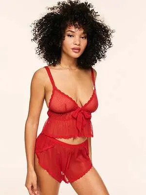 Victoria's Secret Adore Me Betty Lou Cami + Short Set Red