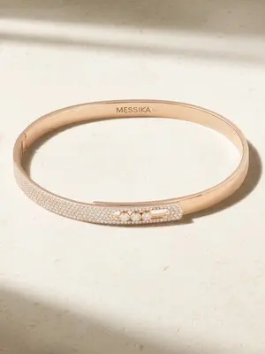 Messika 18k Rose Diamond Move Noa Bangle - Gold