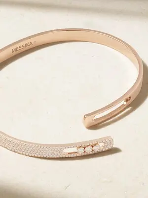Messika 18k Rose Diamond Move Noa Bangle - Gold