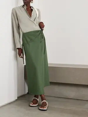 LEMAIRE Wool Midi Wrap Skirt