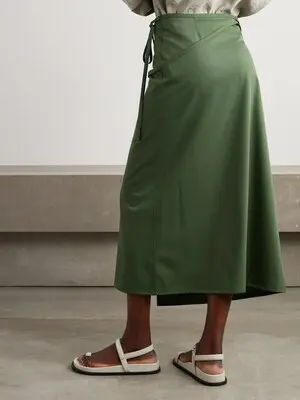 LEMAIRE Wool Midi Wrap Skirt
