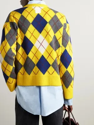 Loewe Argyle Wool Sweater