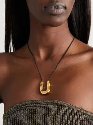 Agmes Wishbone Pendant Necklace