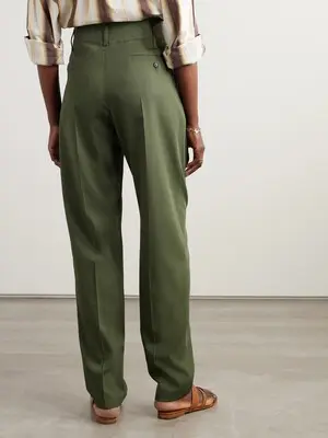 LEMAIRE Pleated Tapered Wool Pants