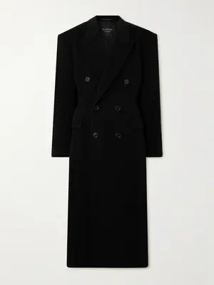 Balenciaga Double-breasted Oversized Cashmere And Wool-blend Coat